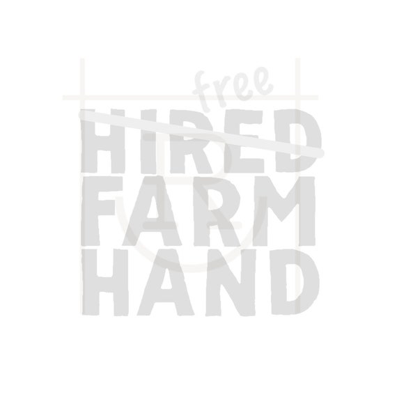 Free Farm Hand Clipart // Hired Hand Graphic // Ranch Hand // - Etsy