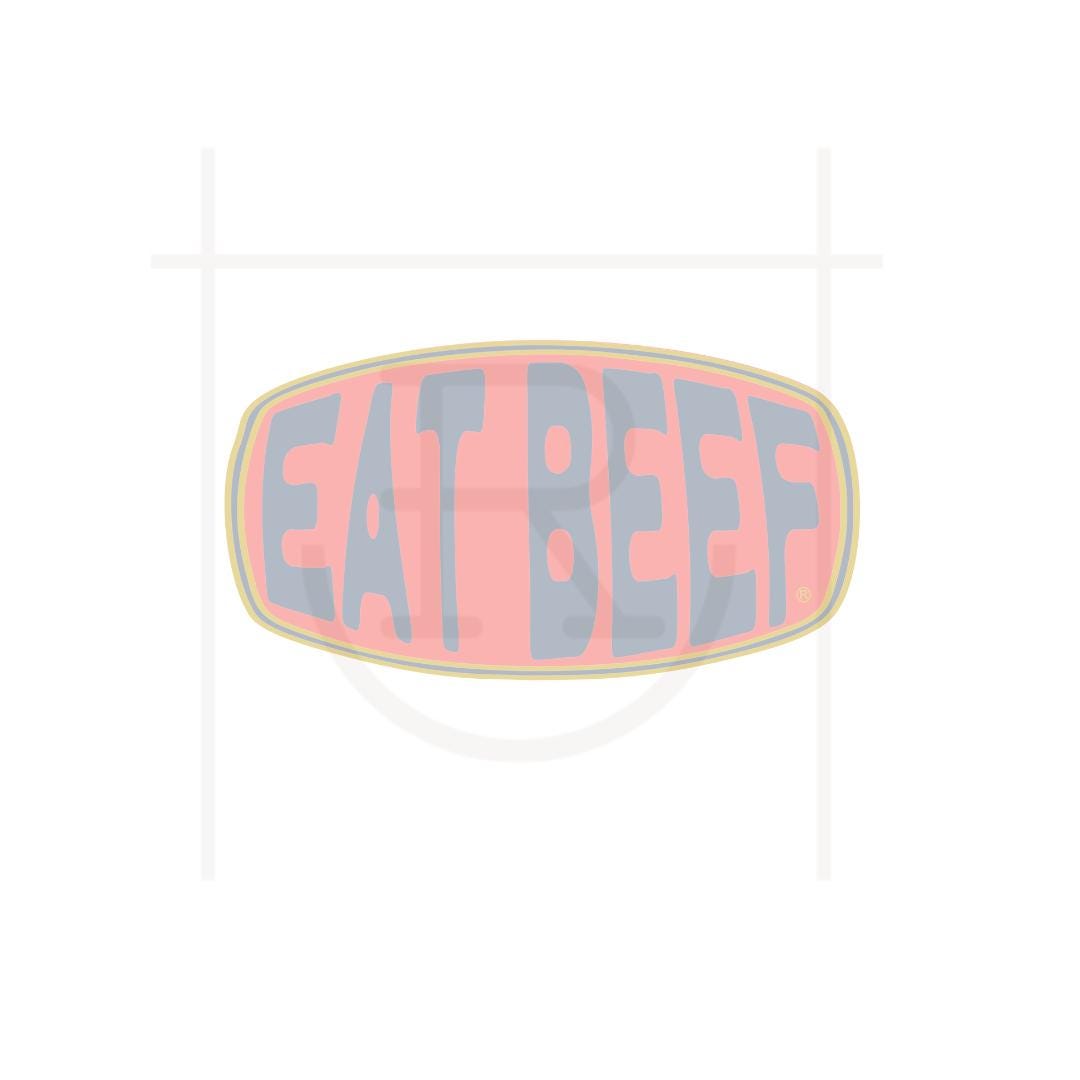 Commercial Use Retro Eat Beef Patch Graphic // PNG // Instant Download ...