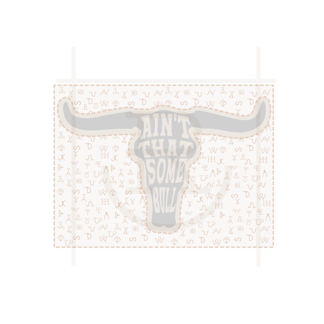Commercial Use Ain't That Some Bull Cattle Brand Graphic // Bull Sale ...