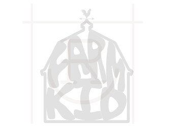 Farm Kid Barn Cut File // Ranch Baby Farm Baby Graphic // Kids - Etsy