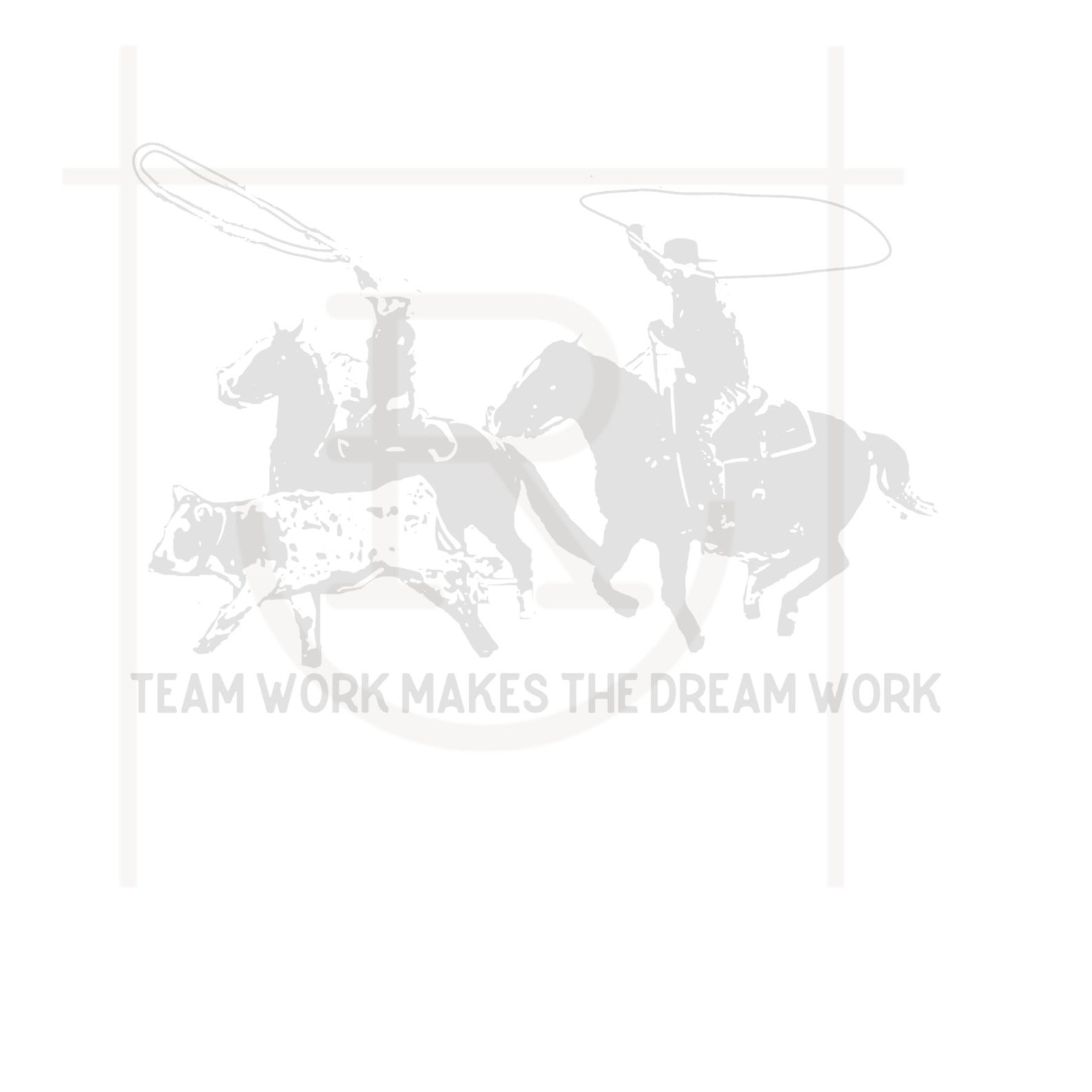 Roping Team Work Makes the Dream Work Graphic // Rodeo // SVG | Etsy