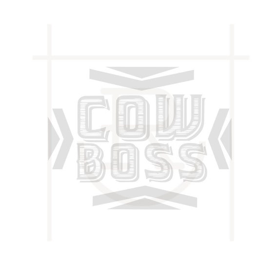 Personal Use Cow Boss Graphic // Farm Ranch Kid // Stock Show - Etsy