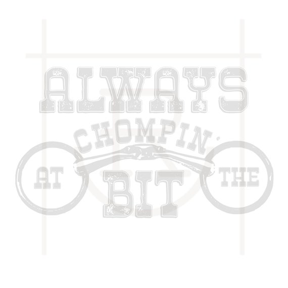 Chomping at the Bit Clipart // Western Graphic // Ranch Hand - Etsy