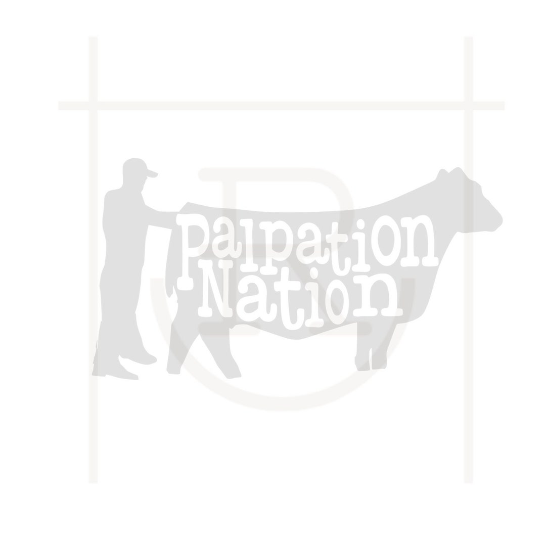 Commercial Use Palpation Nation Graphic // Cattle Preg Check Graphic ...