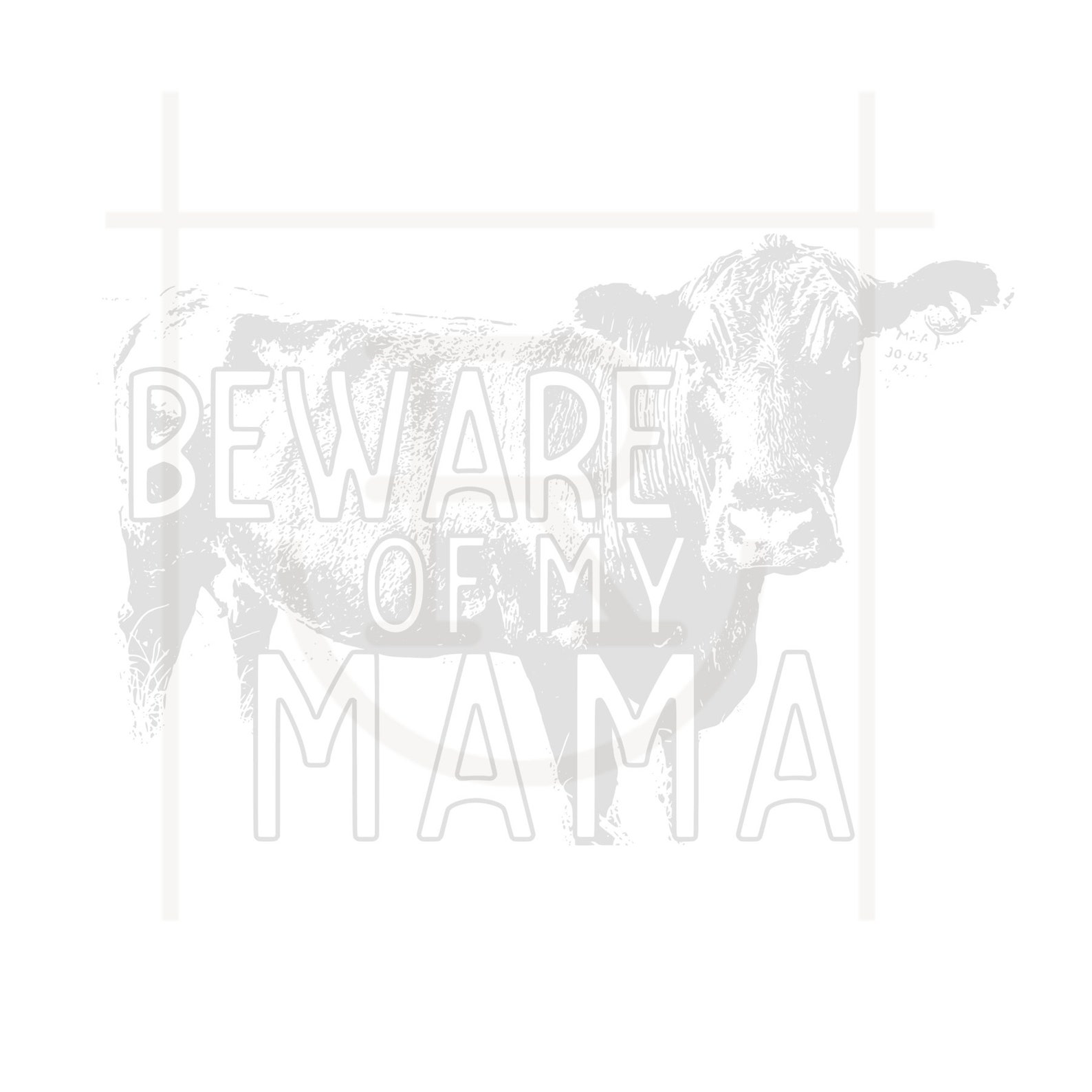 Personal Use Beware of Mama Cow Graphic // SVG // Ranch Kid // - Etsy