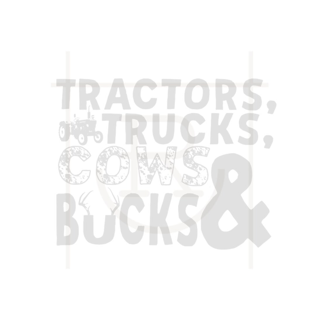 Personal Use Tractors Trucks Cows and Bucks Graphic // Farm Boy ...