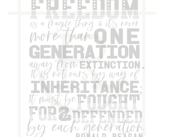 Ronald Reagan Svg | Etsy