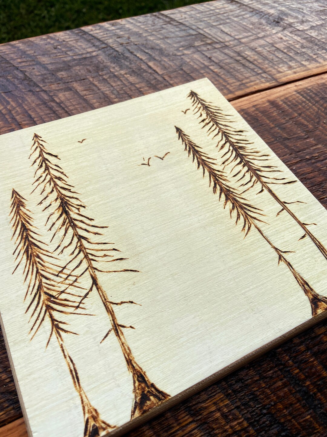 Wood Burn Art, Wood Burn Wall Decor, Wood Burn Nature, Wood Burn Trees ...