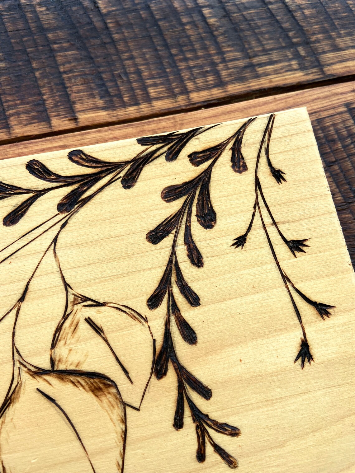 Wood Burn Art Wood Burn Wall Decor Wood Burn Nature Wood - Etsy