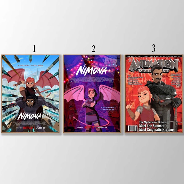 Nimona Movie Poster - Etsy