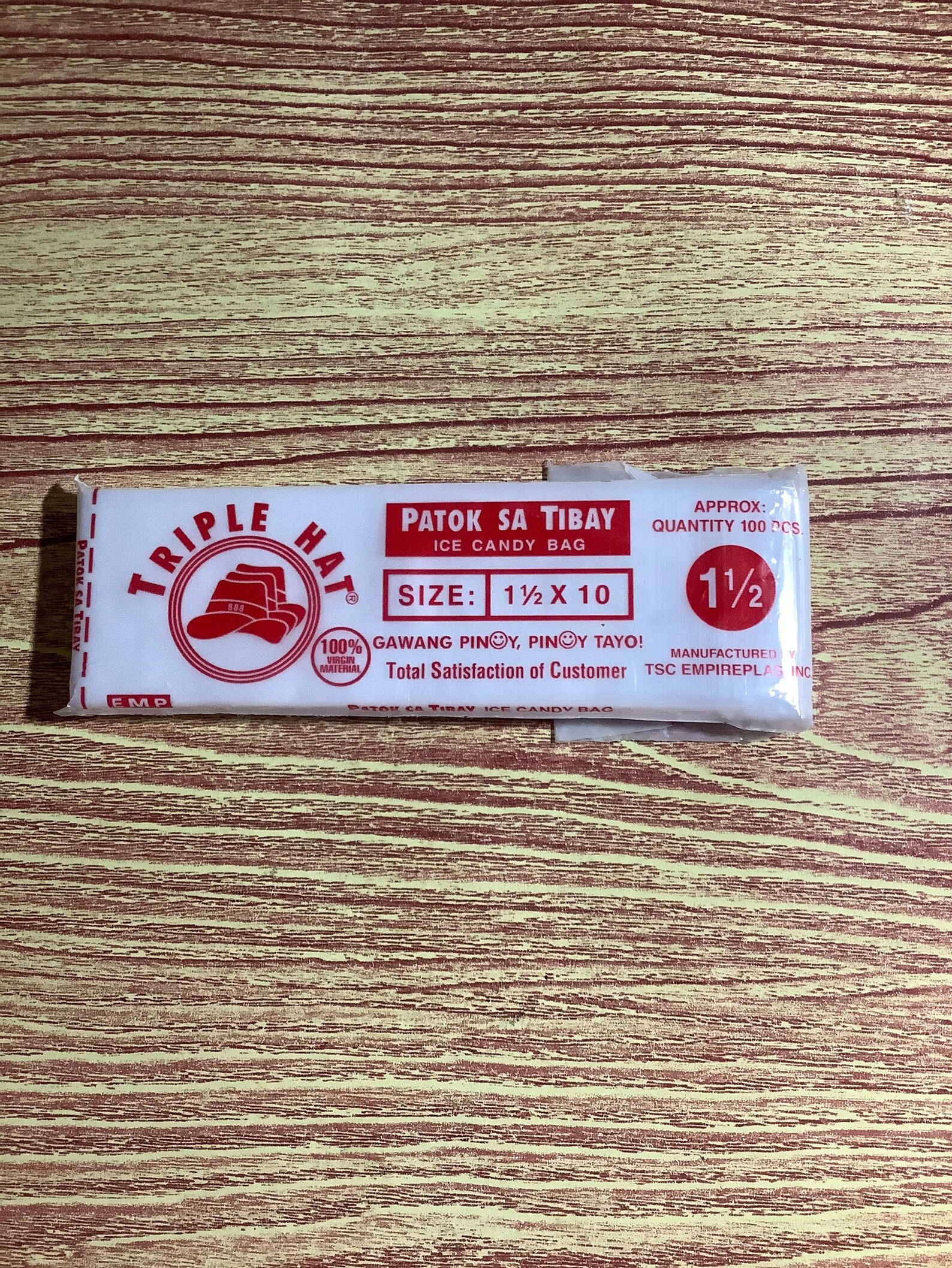 Triple Hat Ice Candy Wrapper Plastic Bag, Approx 100pcs - Etsy