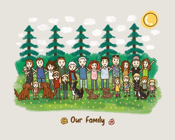 Perfect Family Picture Cartoon