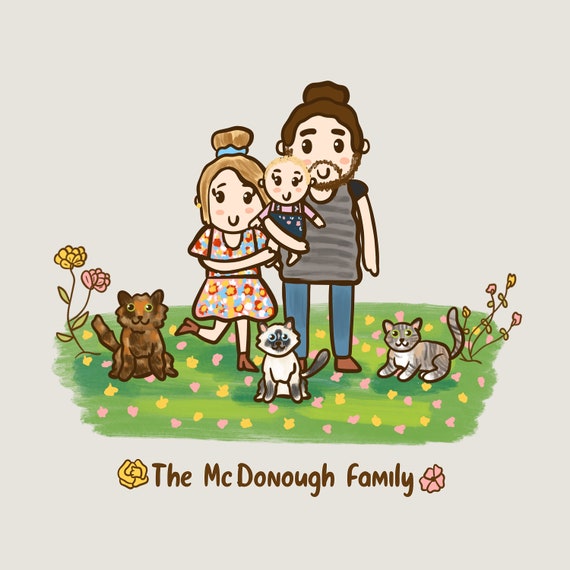Perfect Family Picture Cartoon