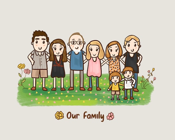 Perfect Family Picture Cartoon