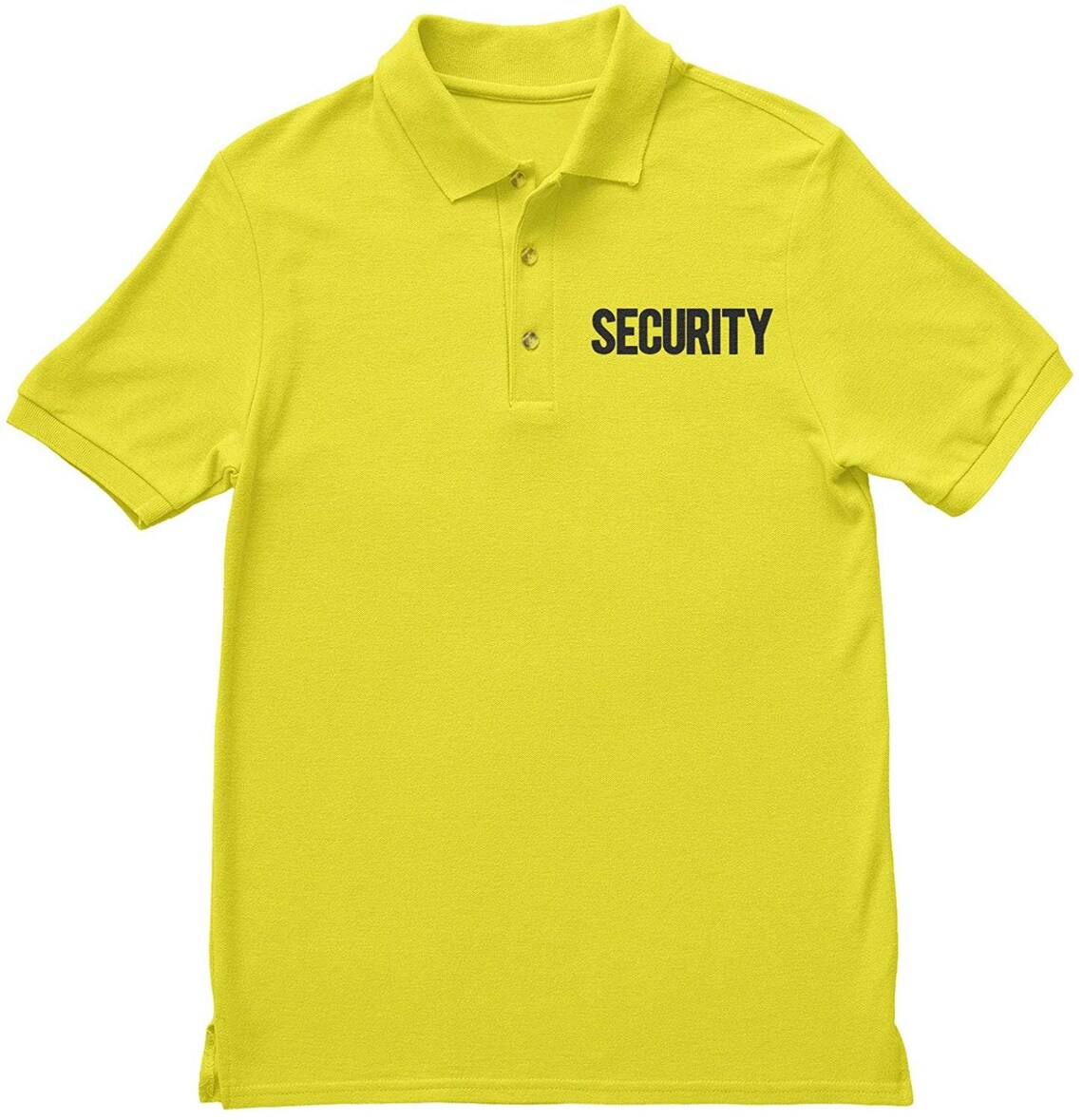 Security Polo Shirt Front Back Print Mens Tee Staff Event - Etsy