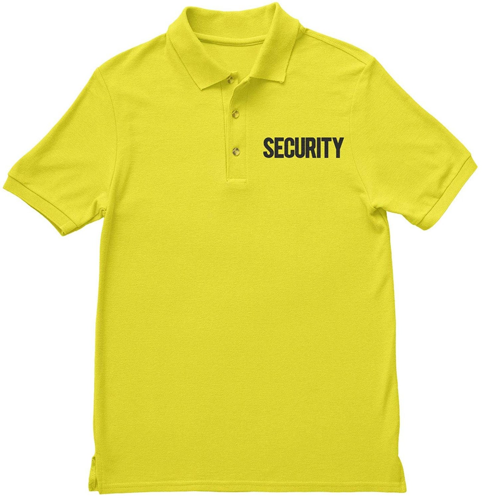 Security Polo Shirt Front Back Print Mens Tee Staff Event - Etsy