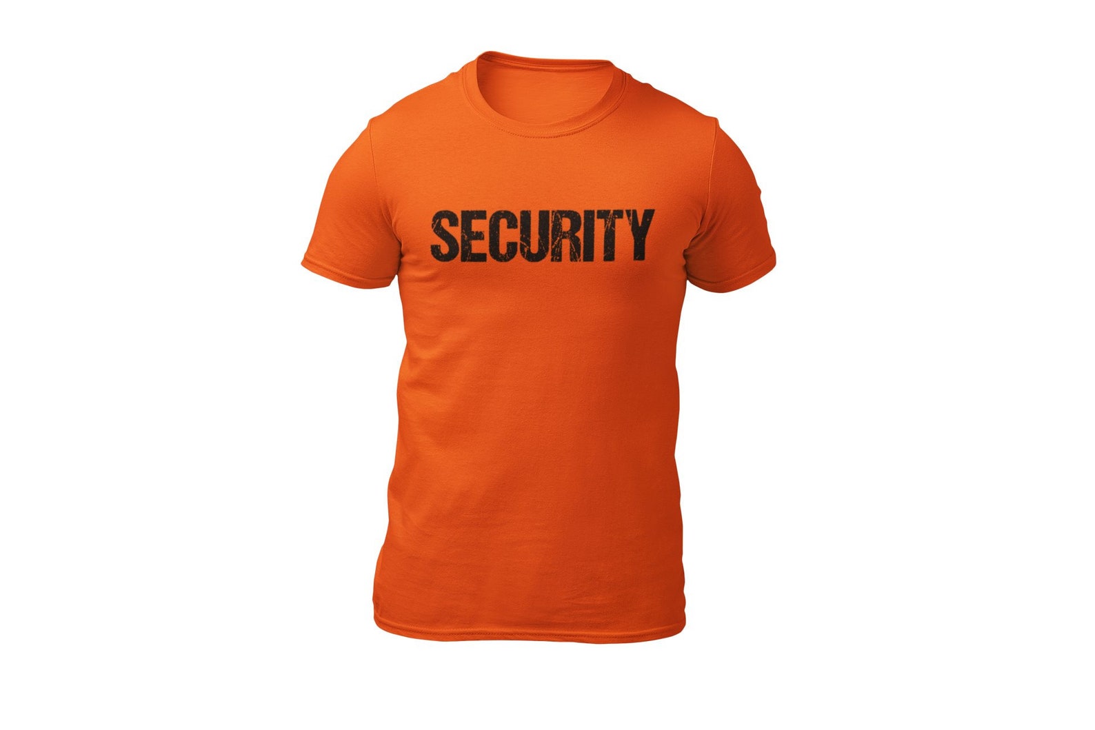 Men's Distressed Security Tee Front & Back Print safety - Etsy