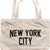 NYC Tote Bag Canvas New York City Gift Souvenir Black Straps - Etsy