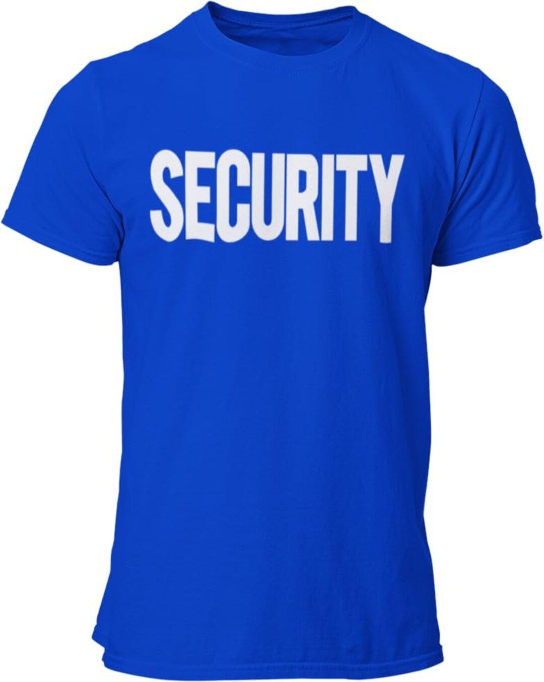 Security T-shirt White Front Back Print Uniform Event Staff Bouncer ...
