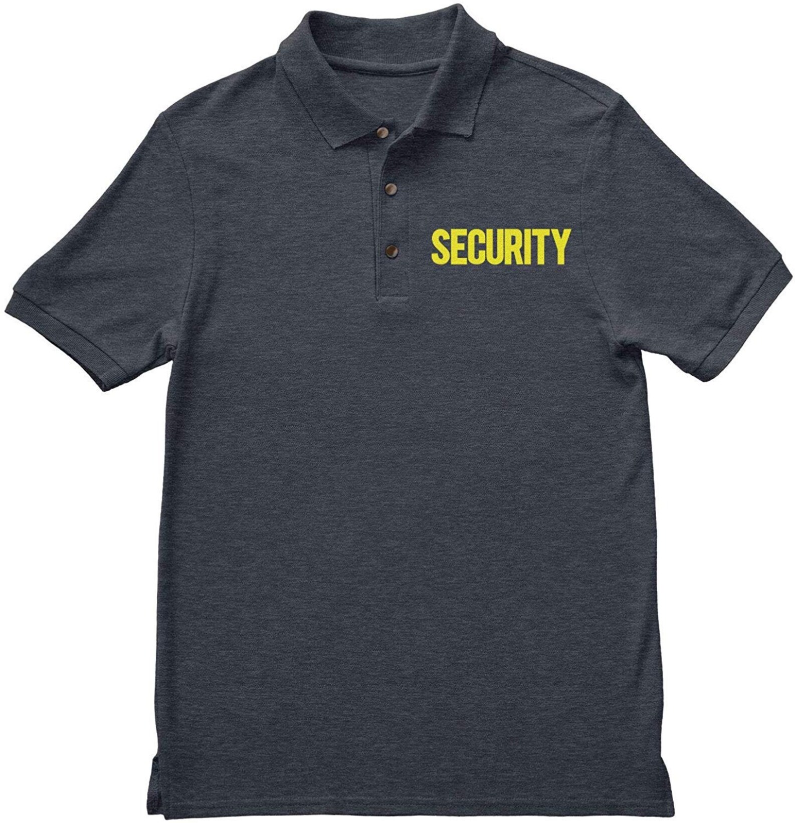 Security Polo Shirt Front Back Print Mens Tee Staff Event - Etsy