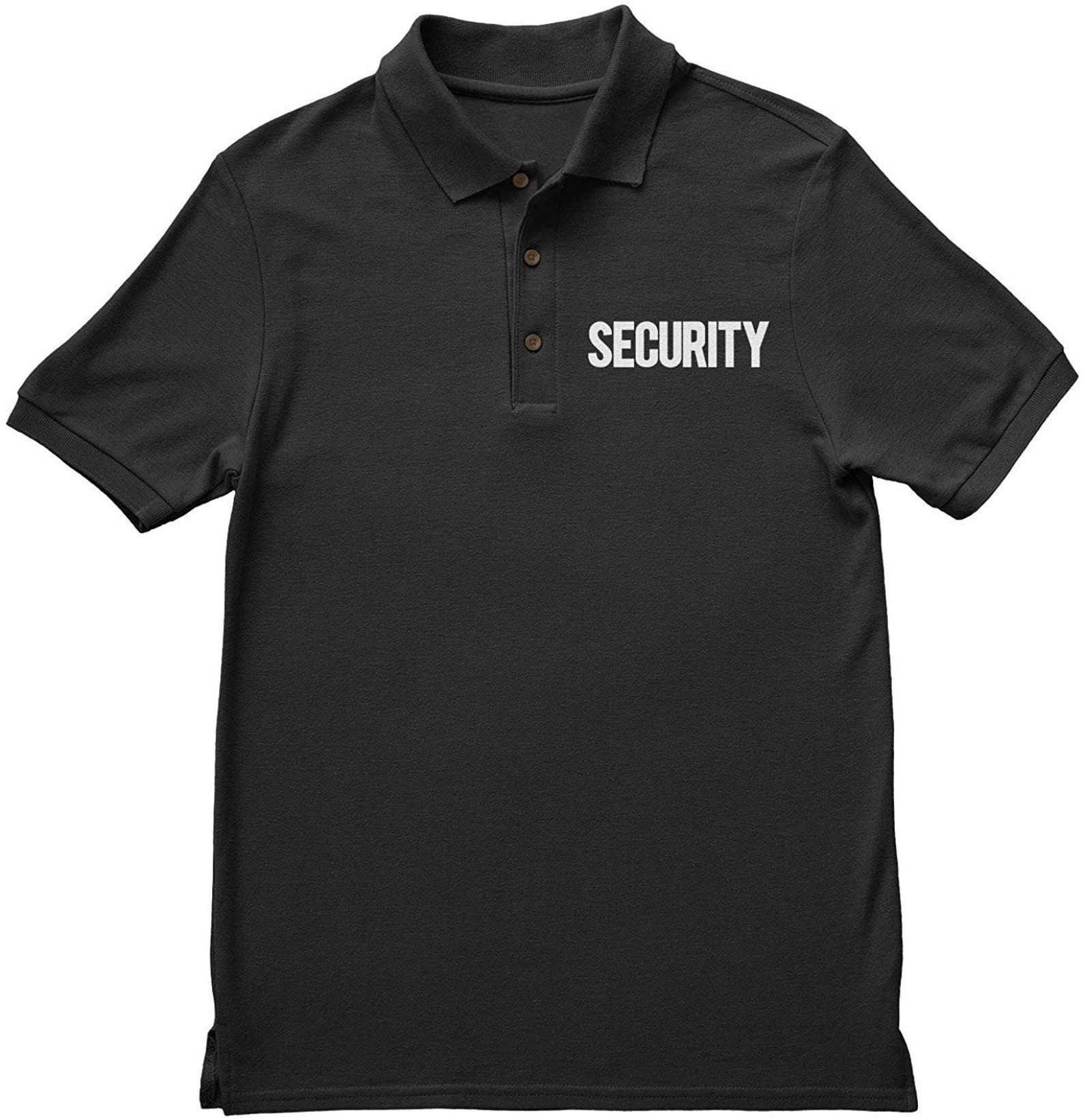 Security Polo Shirt Front Back Print Mens Tee Staff Event - Etsy