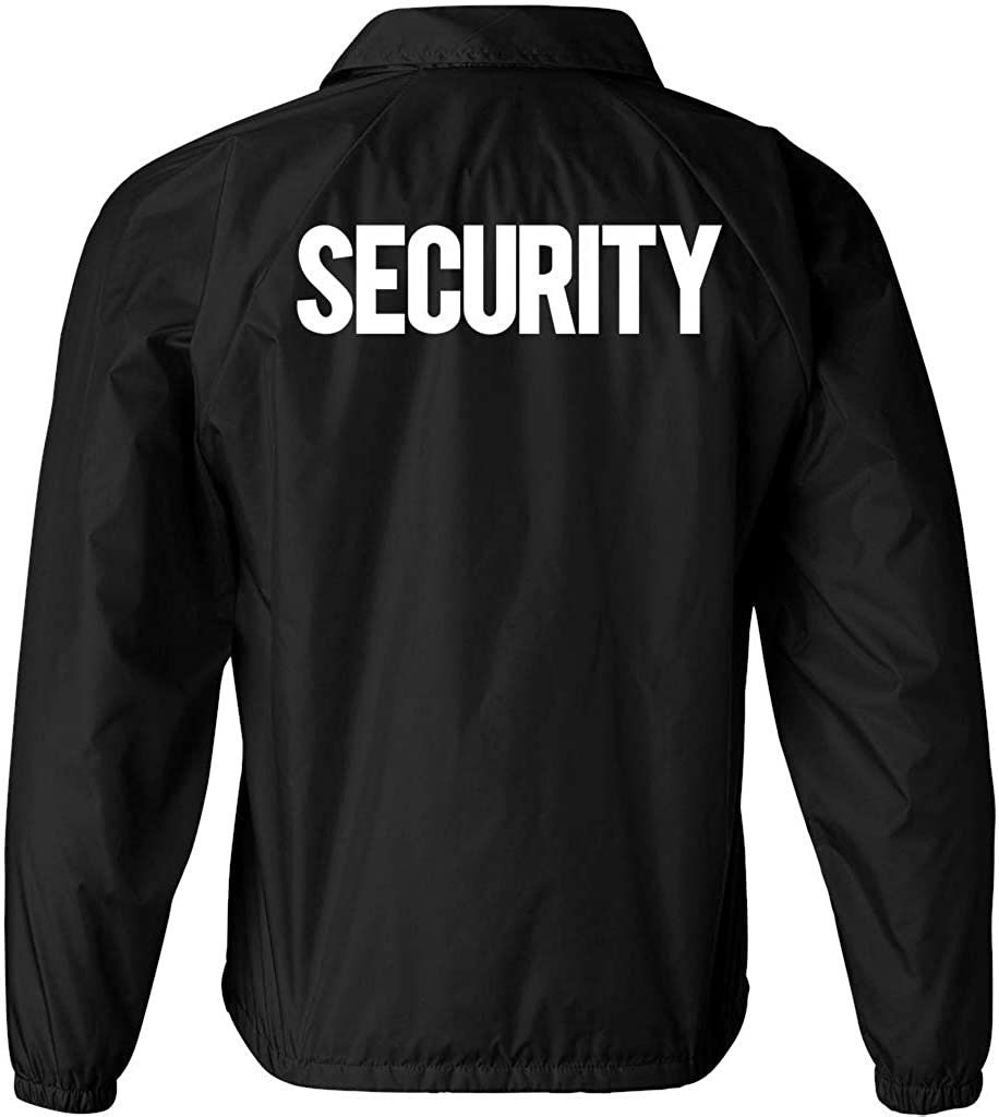 Men's Security Jacket Event Staff Windbreaker Front Back | Etsy
