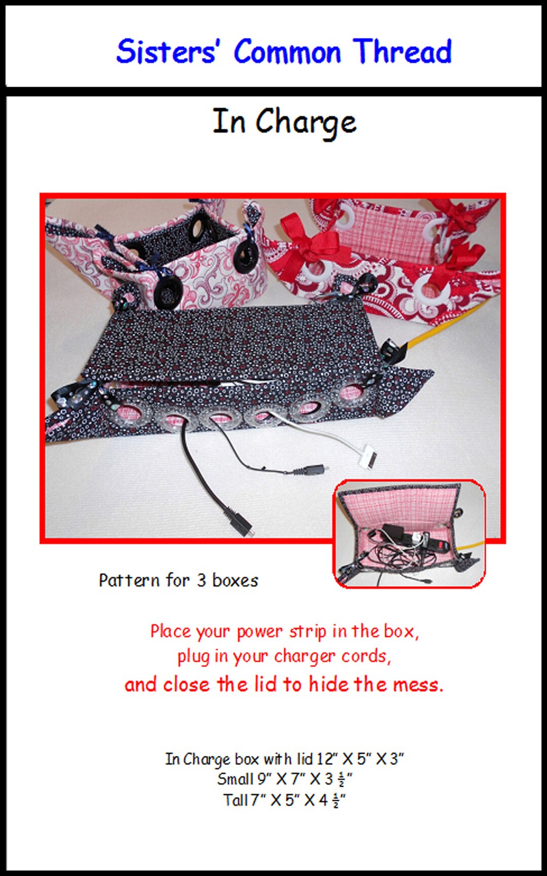 Sewing Pattern in Charge by Sisters' Common Thread - Etsy