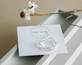 Silver Loop Ring | Etsy