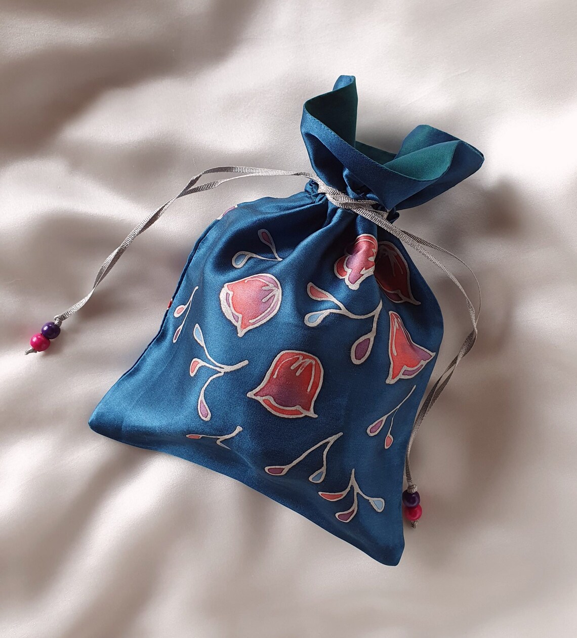 Flame Tree Fall Poti Bag Drawstring Mini Bag Australian - Etsy