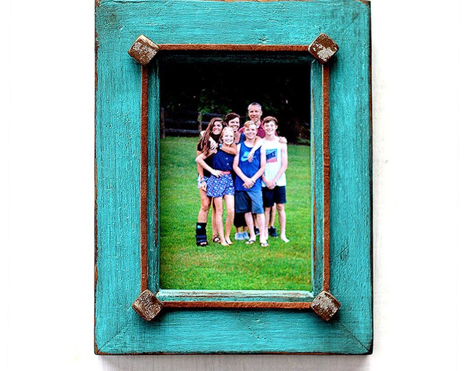 4x6 Rustic Wood Picture Frame, Western Frame, Southwestern Picture ...
