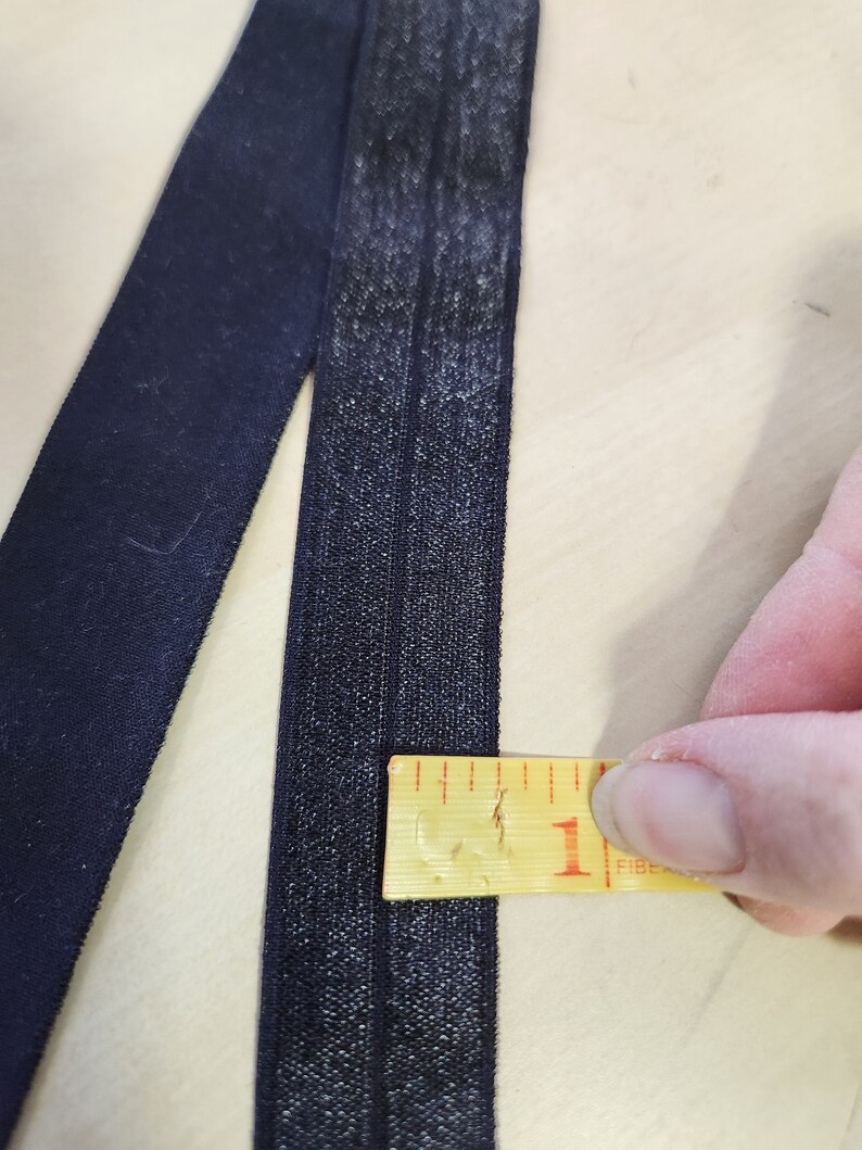 1" Black Foldover Elastic, 1/2" Folded - Etsy