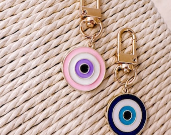 Evil Eye Keychain and Bag Accessory Greek Mati Keyring Protective Amulet Evil Eye Keychain and ...