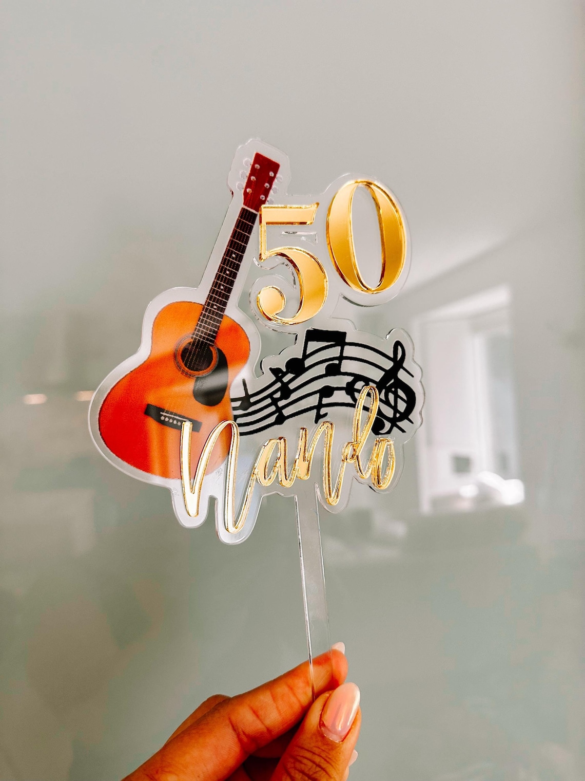 Acoustic Guitar Cake Topper, Guitar Cake Topper,electric Bass Cake ...