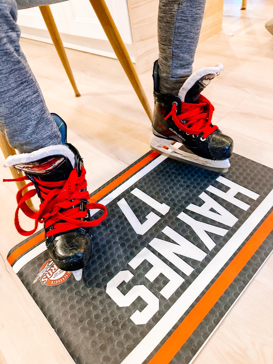 Custom Skate Hockey Mat / Diatomite Hockey Mat / Hockey Player Gift ...