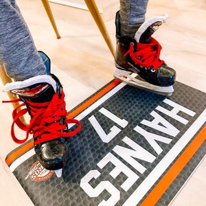 Custom Skate Hockey Mat / Diatomite Hockey Mat / Hockey Player Gift ...