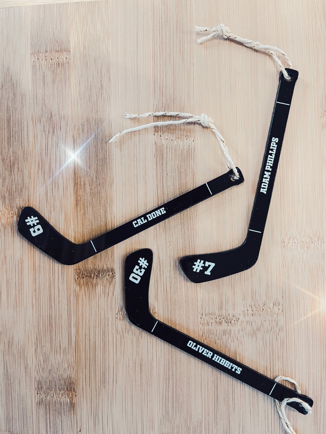 Personalized Hockey Stick Ornament - Etsy