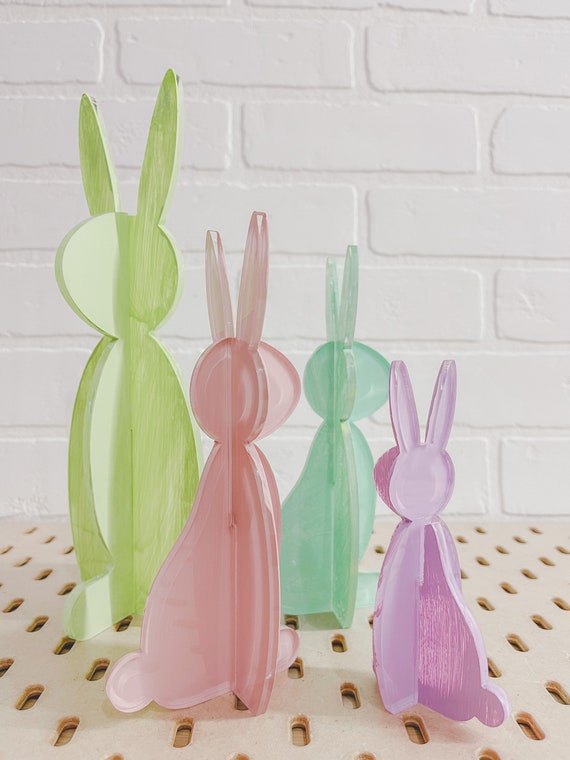 Acrylic or Wood EASTER BUNNY Decorations Easter Decorations - Etsy