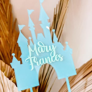 Castle Cake Topper, Cake Topper, Birthday, Wedding, Engagement, Disney ...