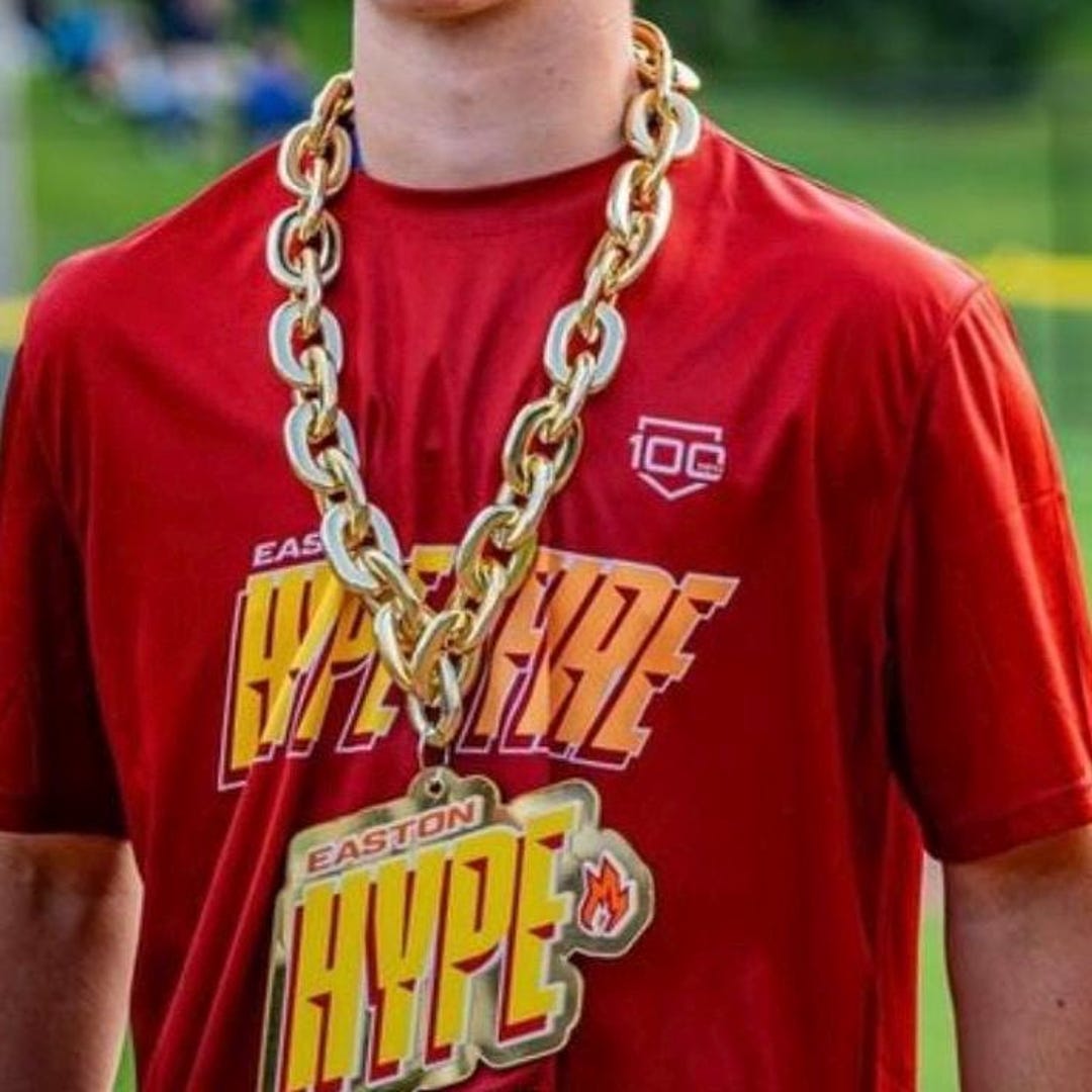 Custom Uv Printed Oversized Sports Chains / Gold Oversized Chain ...