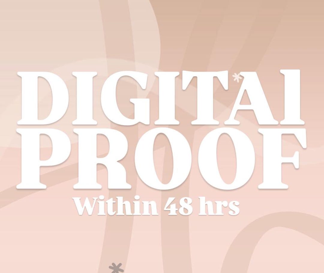 DIGITAL PROOF (within 48 Hours) - Etsy