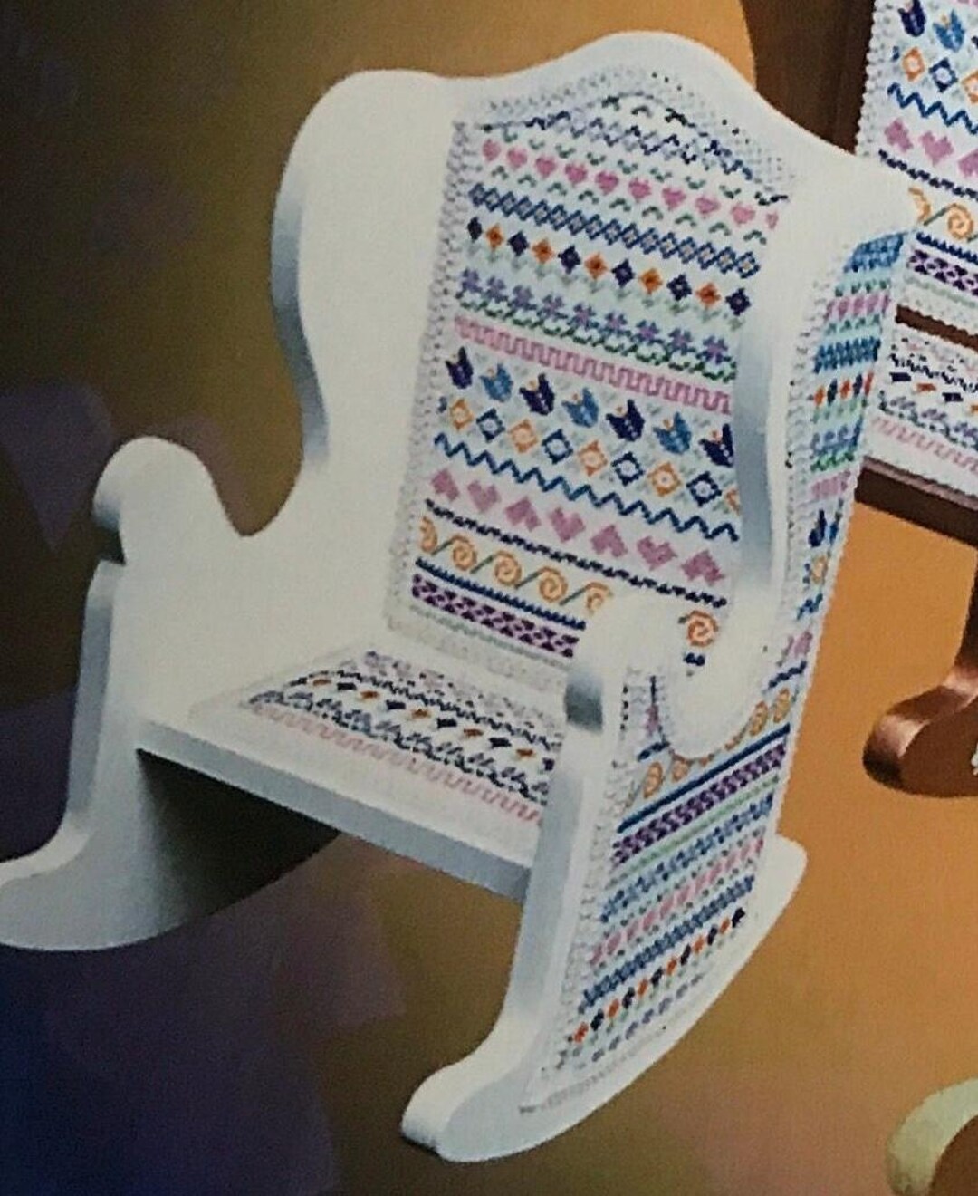 Vintage Rocking Chair Cross Stitch Kit With MDF Parts - Etsy