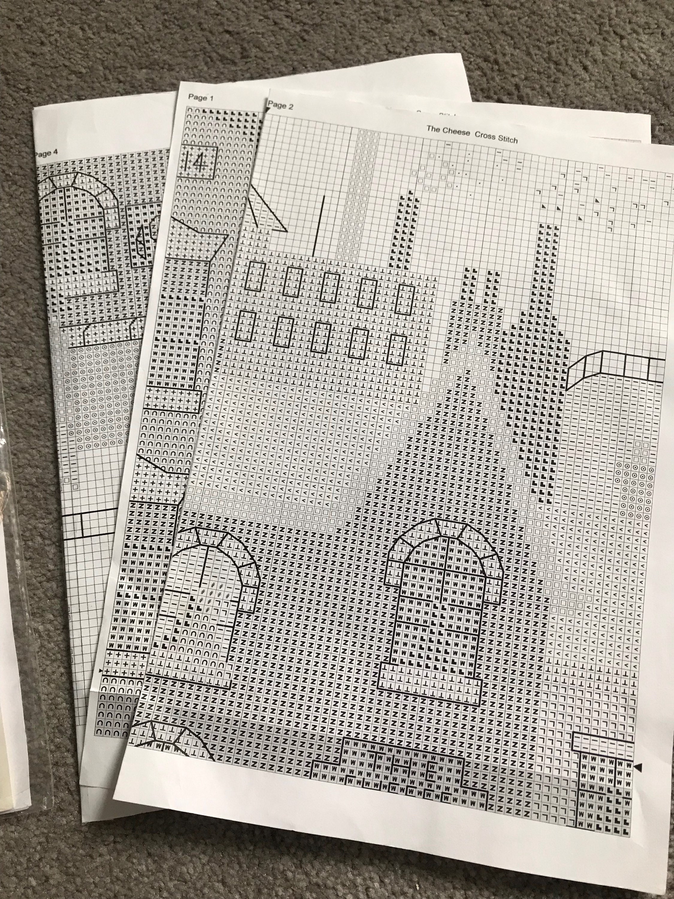 Cross Stitch Charts and Remaining Threads for Lowry Style Pictures by ...