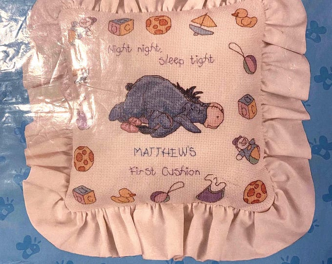 Winnie the Pooh Cross Stitch Cushion Kit, H84 ‘disneys Watercolours ...