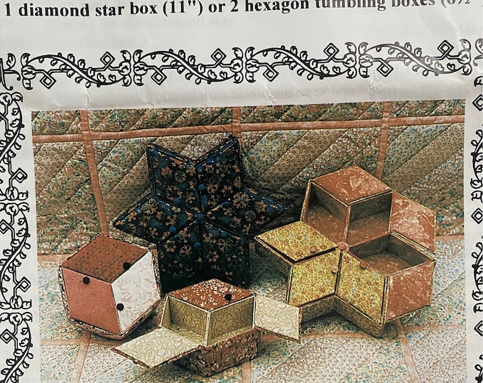 A Vintage Dilys Designs Diamond Box Making Kit. Size 11” or 2 Tumbling ...