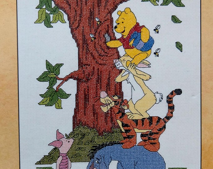 Winnie the Pooh Cross Stitch Chart. D16 “the Honey Hunt “. - Etsy