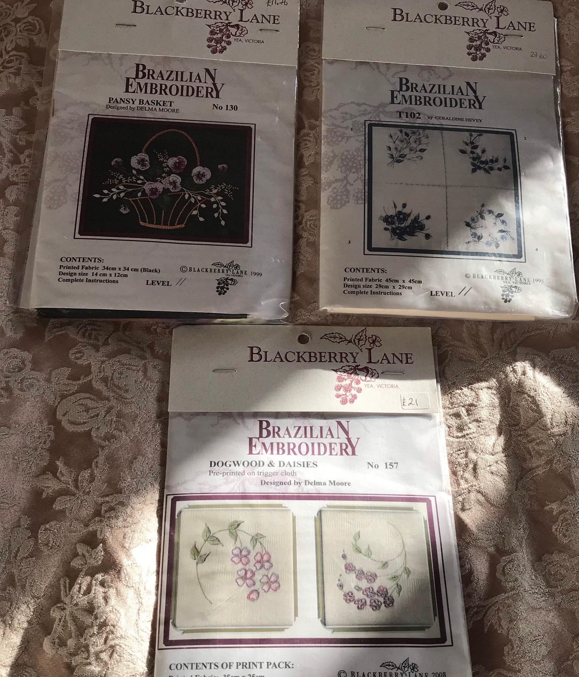 Brazilian Embroidery Kits From Australia by the Manufacturer Blackberry ...