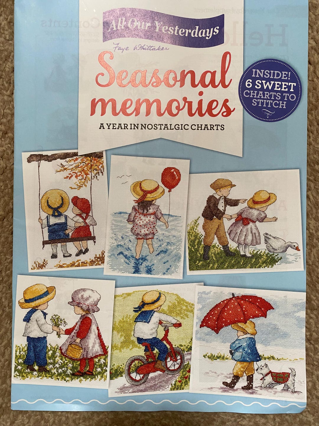 Cross Stitch Patterns “all Our Yesterdays” 6 Seasonal Designs in a Pull ...