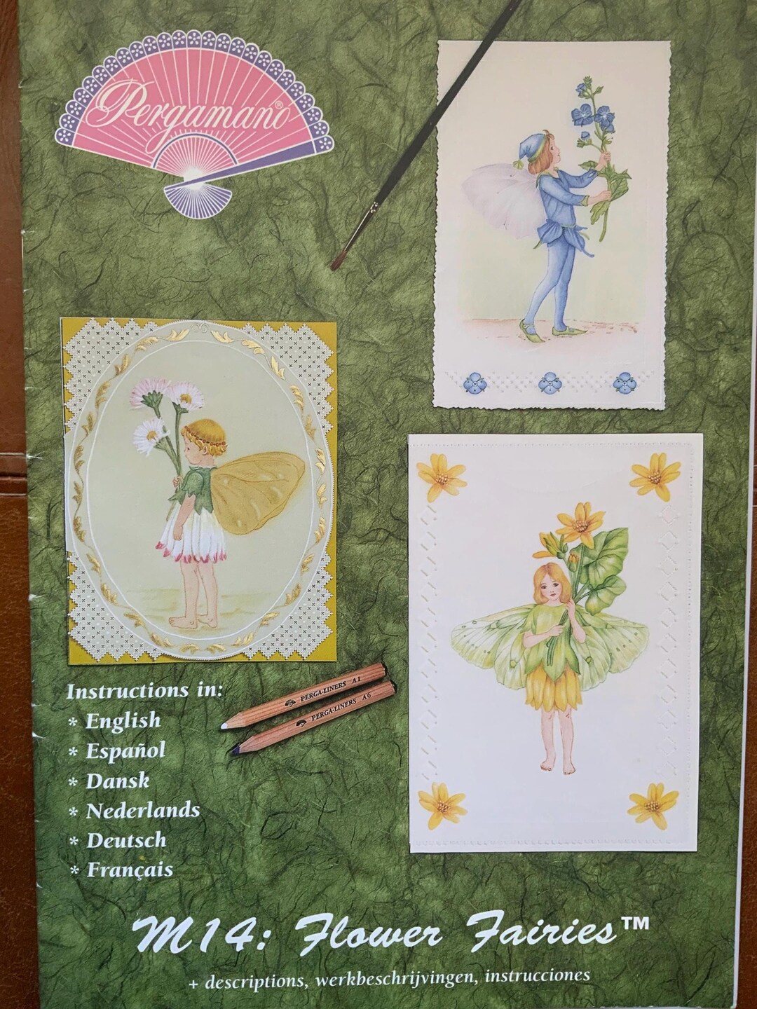 Pergamano Flower Fairies Pattern Booklet, Parchment Paper, Multi ...