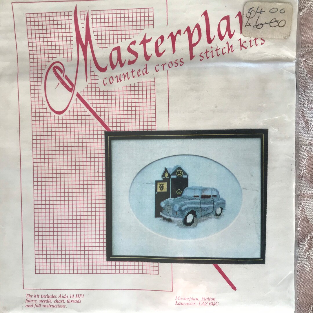 Vintage Cross Stitch Kit From the Masterplan Classic Cars Range. Austin A35 Saloon 1958. Grey - Etsy
