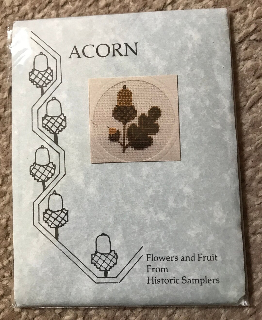 Vintage Floral Cross Stitch Card Kit, Textile Heritage Collection. Six ...